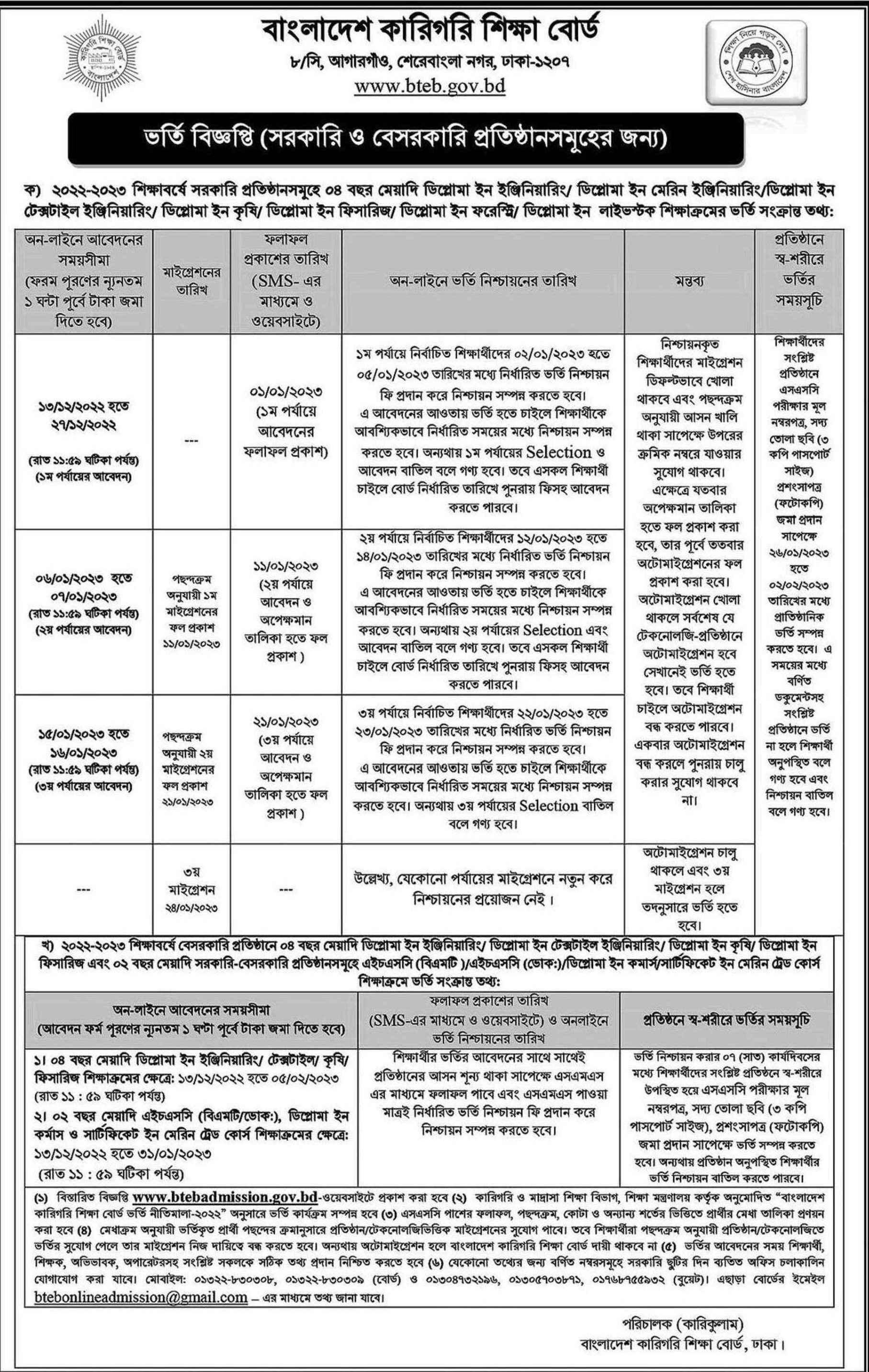 Govt Diploma Engineering Admission